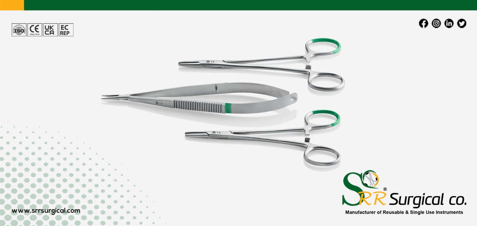 Disposable Needle Holder - SRR SURGICAL CO Single-Use Sterile Instruments