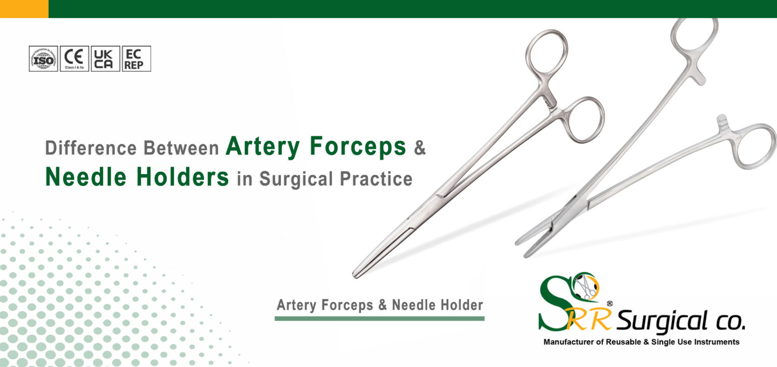 Difference Between Artery Forceps and Needle Holders in Surgical ...